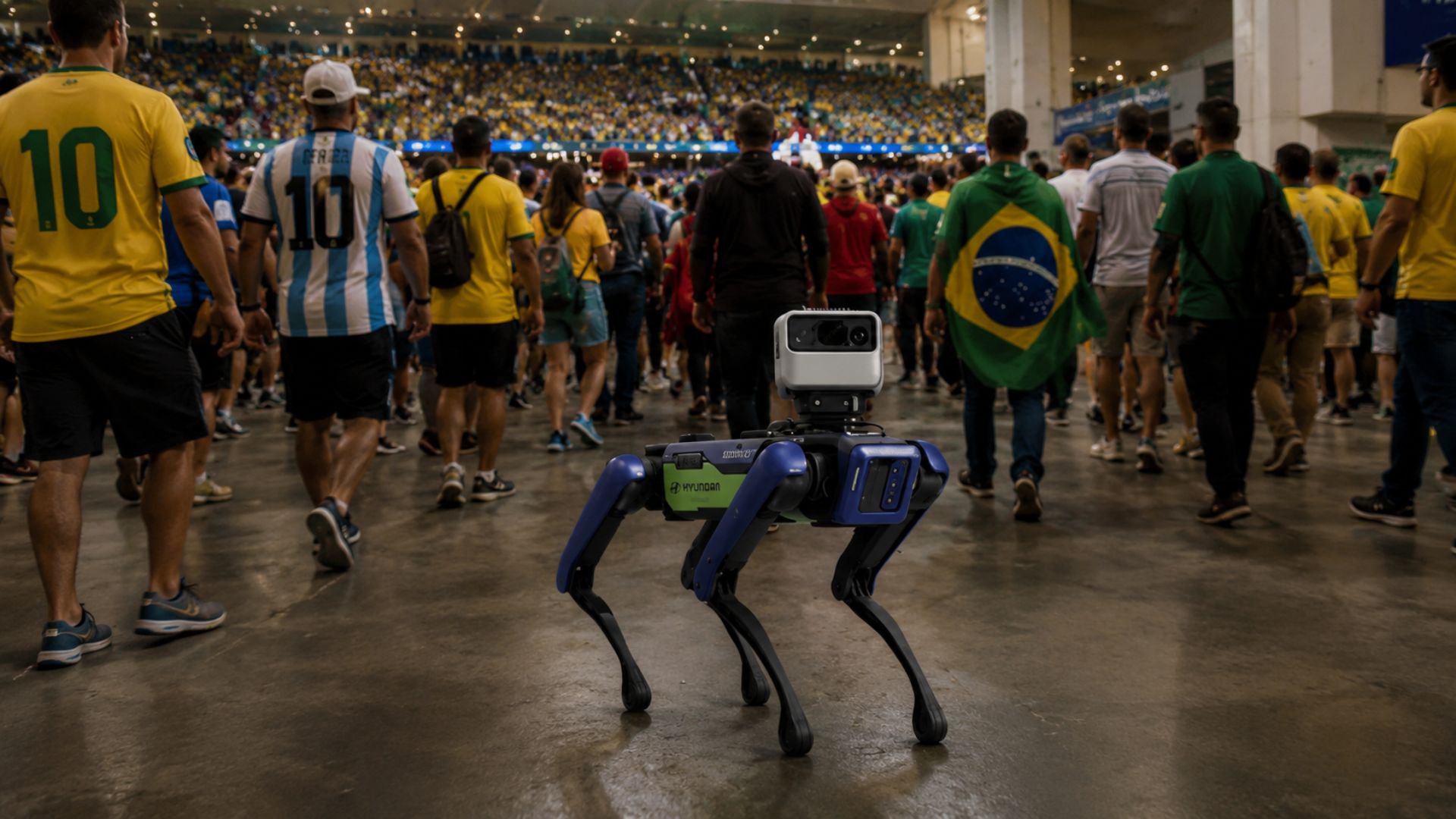 A Hyundai levou para a Copa do Mundo de 2026 quatro robôs-cães Spot ...
