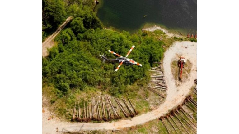Black Hawk transportou 300 troncos inteiros com raízes em 3 dias para ...