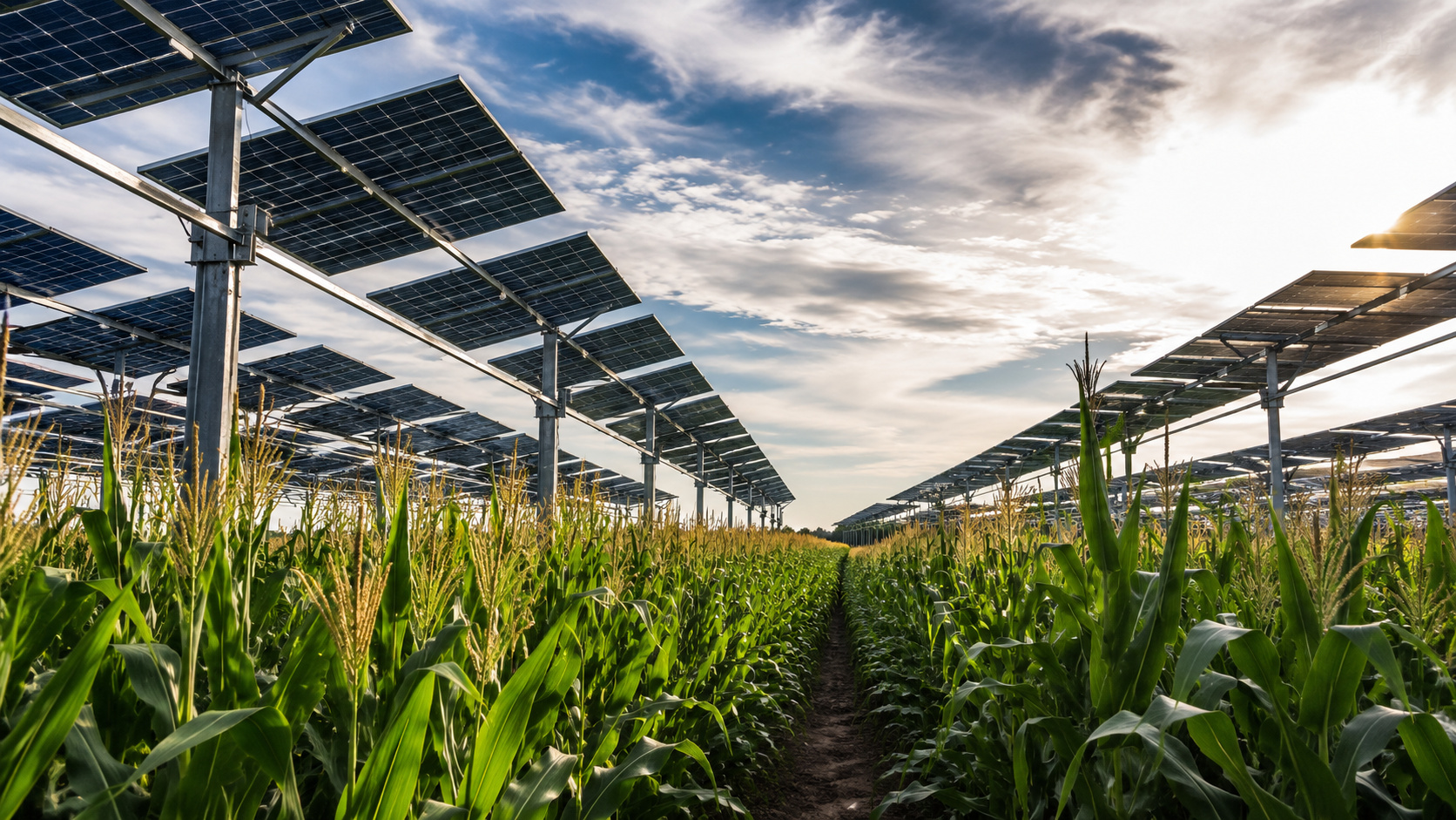 Painéis solares móveis prometeram dividir espaço com lavouras de milho ...