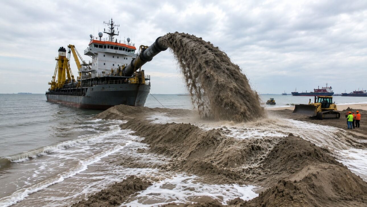 Brasil retira 12 milhões de m³ de areia do fundo do mar e usa 6 milhões ...