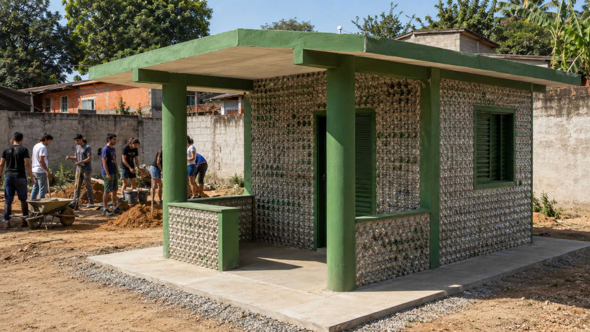 Quatro mil garrafas PET viraram uma casa de 24m² no interior de São ...