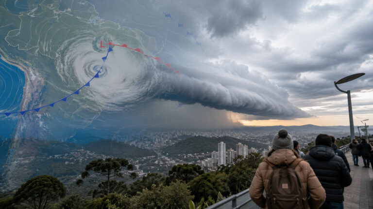 Ciclone ganha força e provoca mudança drástica no clima: nova massa de ...