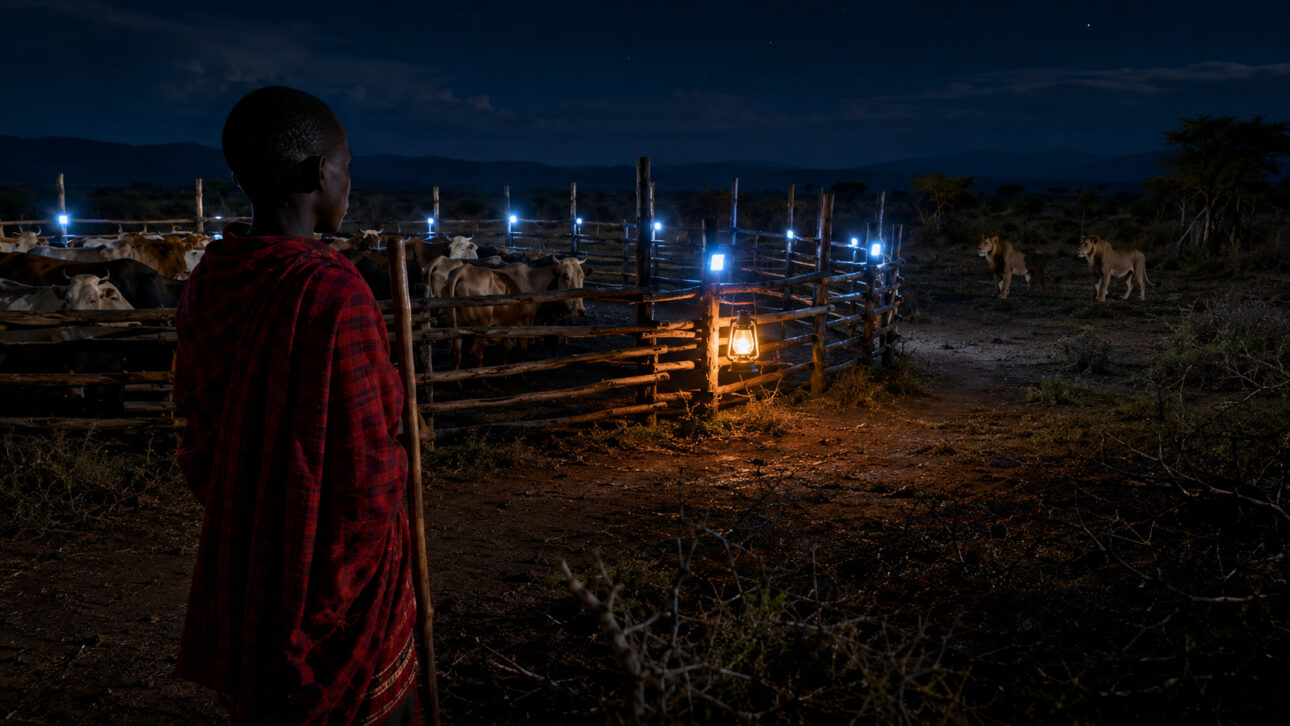Um menino Maasai percebeu o medo dos leões pela luz humana e criou um ...