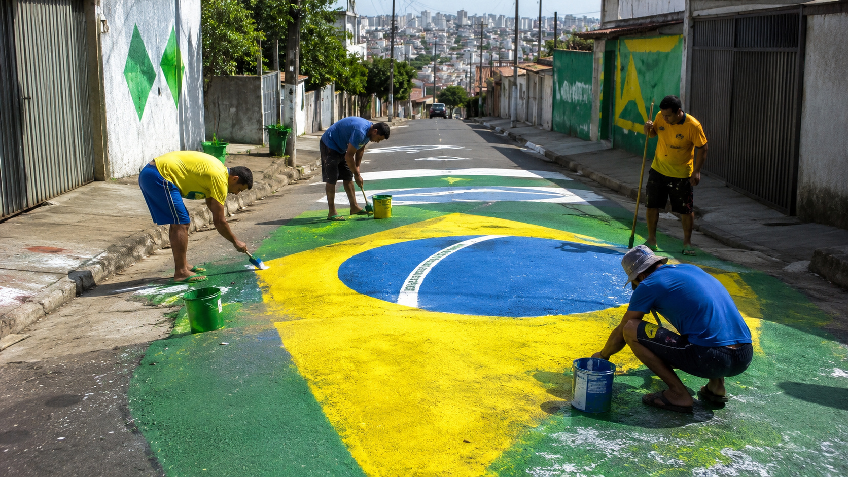 Pinturas da Copa podem render multa e até ação judicial em algumas ...
