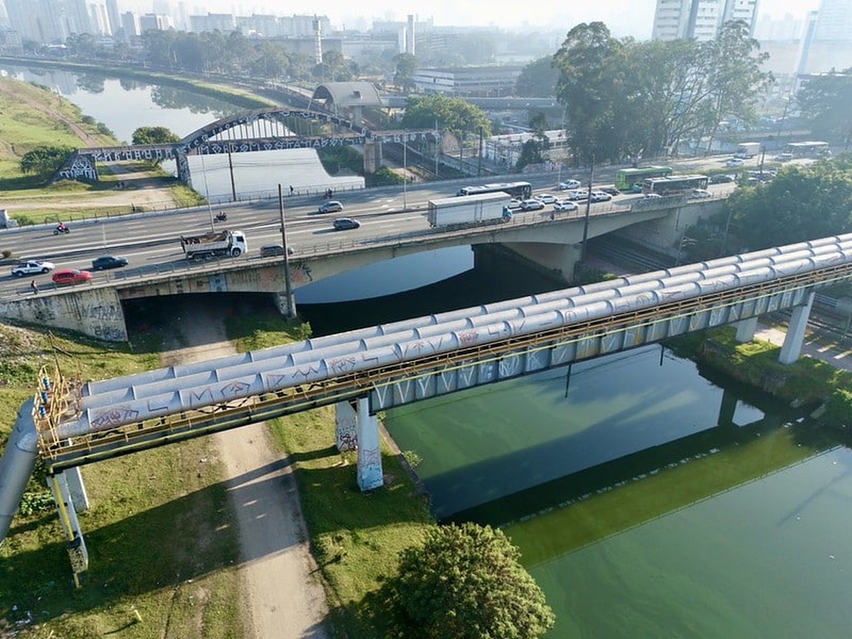 Rio Pinheiros chama atenção de quem passa pela ciclovia com menos ...