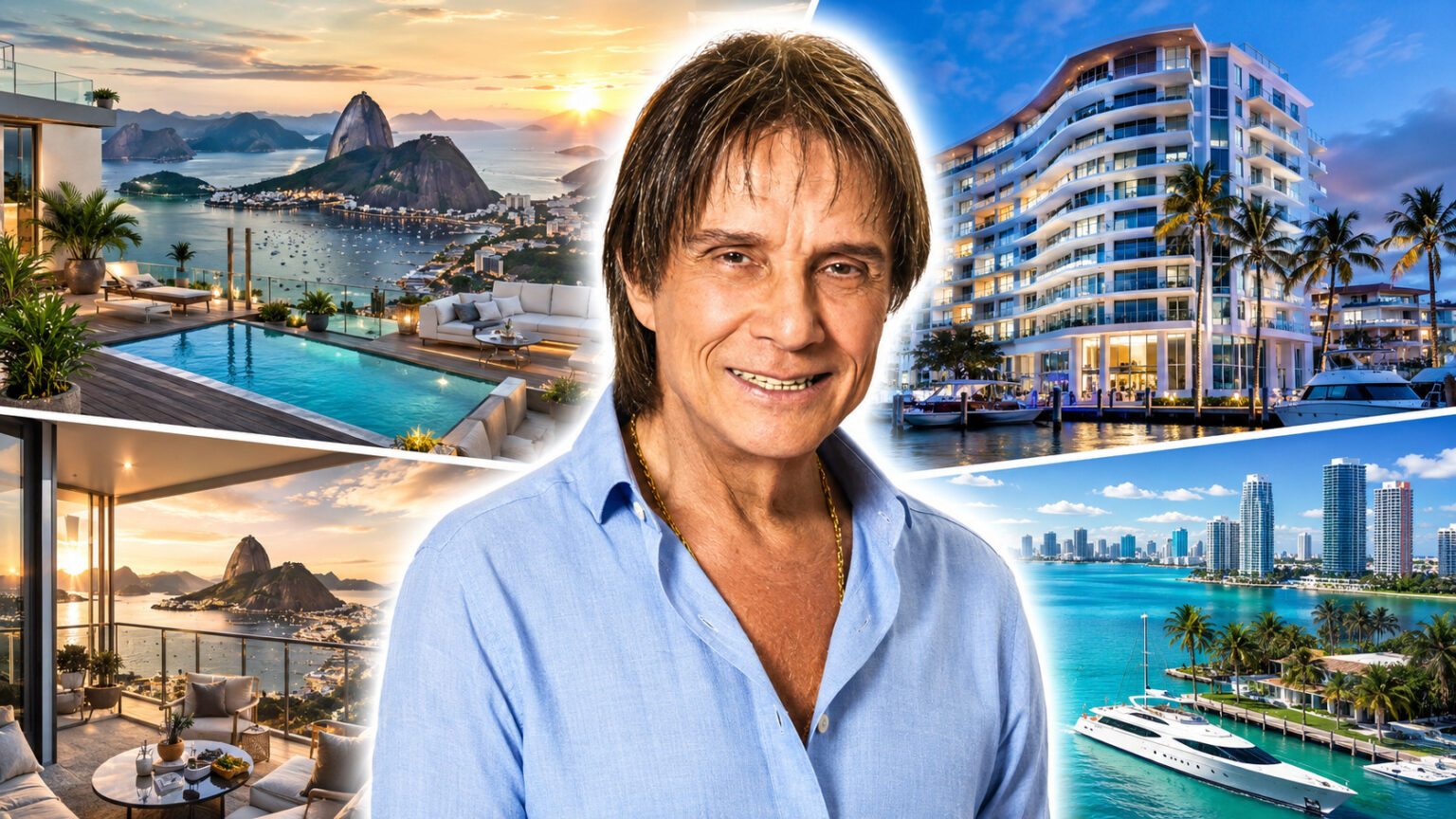 Cantor Roberto Carlos vive entre dois refúgios de luxo no Brasil e nos ...